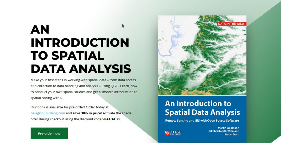Upcoming book "Introduction to Spatial Data Analysis" - 30% discount ...
