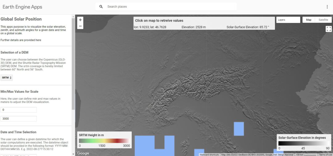 Real-Time Global Computation of the Solar Position in Google Earth ...