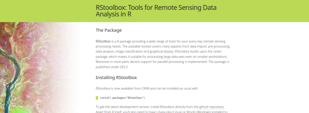 Our remote sensing toolbox RStoolbox updated - Earth Observation News