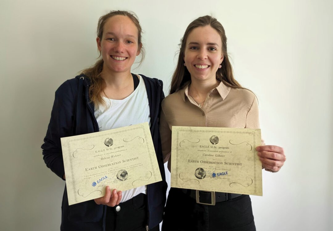Two new Msc graduates Caroline and Helena - Earth Observation News